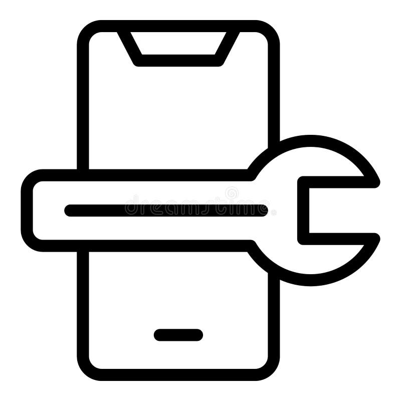 Api Phone Icon, Outline Style Stock Vector - Illustration of phone ...