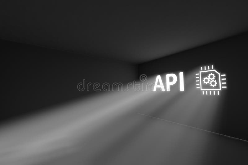 API Rays Volume Light Concept Stock Illustration - Illustration of ...