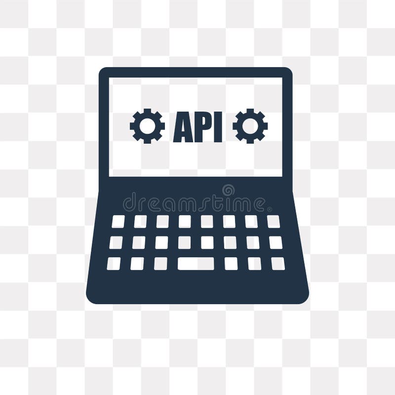 Api Vector Icon Isolated on Transparent Background, Api Transpa Stock ...