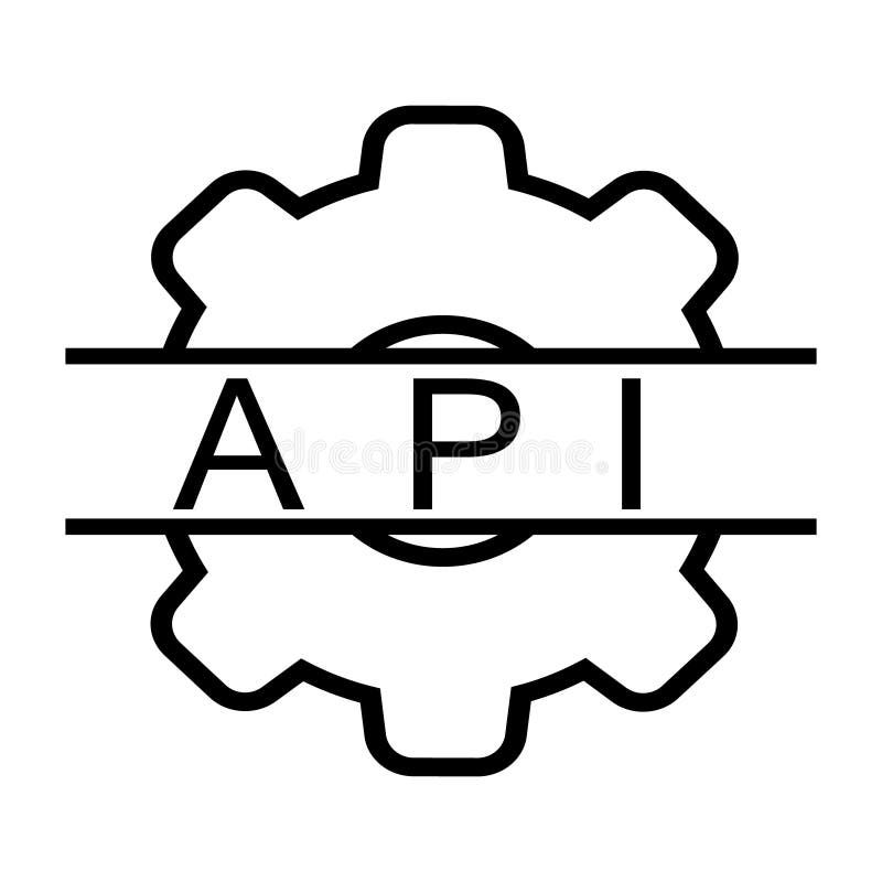 API Vector Icon. Software Integration Illustration Sign. Application ... API Vector Icon. Software Integration Illustration Sign. Application ...