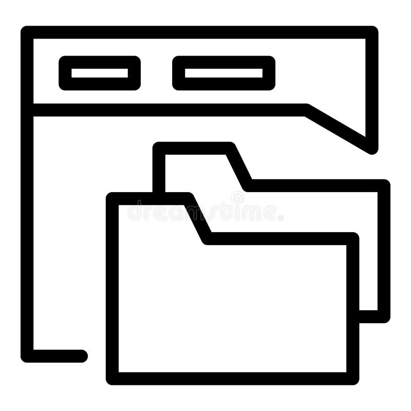 Folder Icon Grunge Style Stock Vector Illustration Of Organization