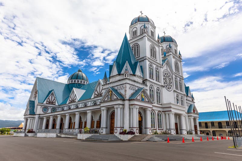 Apia, Samoa - SEPT 30 2016: Cathedral of the Immaculate Conception in ...
