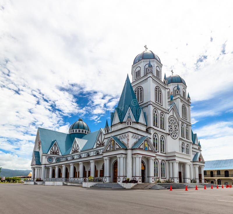 Apia, Samoa - SEPT 30 2016: Cathedral of the Immaculate Conception in ...