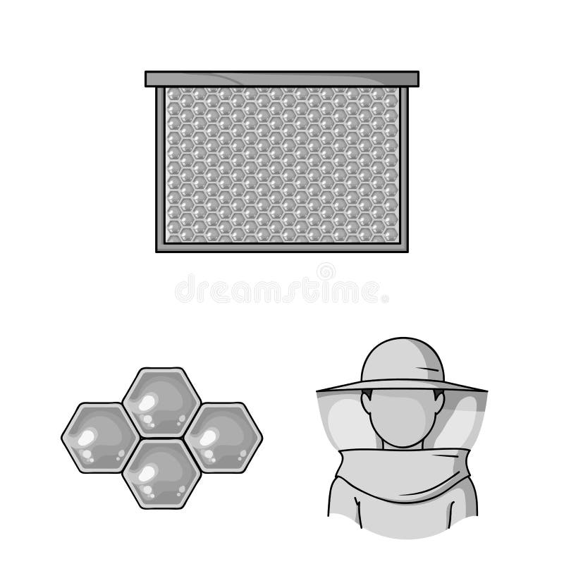 Apiary and Beekeeping Monochrome Icons in Set Collection for Design ... Apiary and Beekeeping Monochrome Icons in Set Collection for Design ...