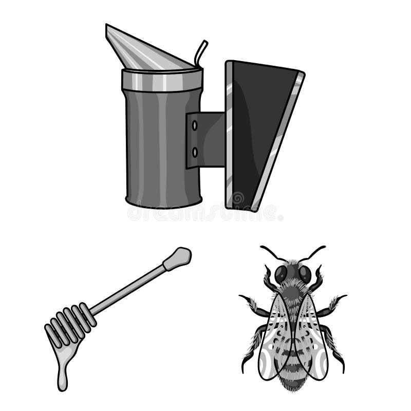 Apiary and Beekeeping Monochrome Icons in Set Collection for Design ... Apiary and Beekeeping Monochrome Icons in Set Collection for Design ...