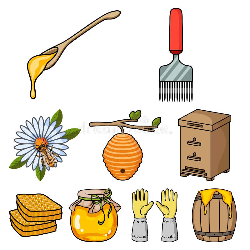 Apiary Set Icons in Cartoon Style. Stock Vector - Illustration of ... Apiary Set Icons in Cartoon Style. Stock Vector - Illustration of ...