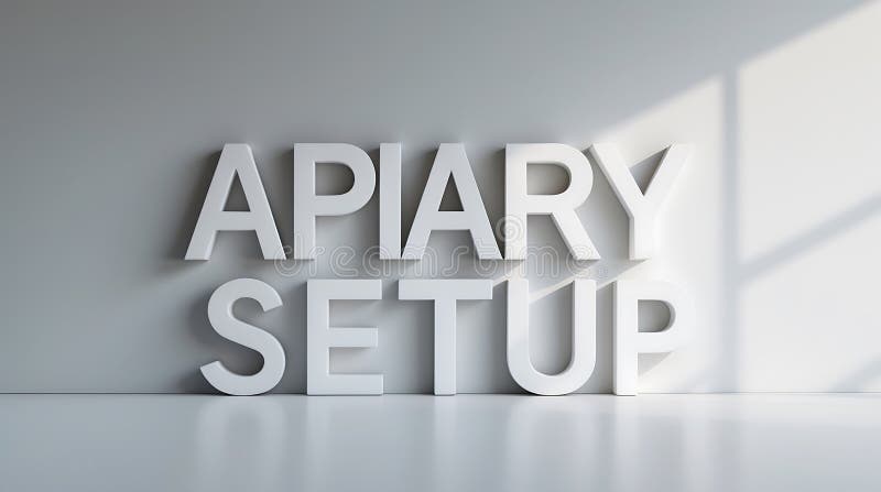 Apiary Setup Showcasing Key Components and Layout for Beekeeping ...