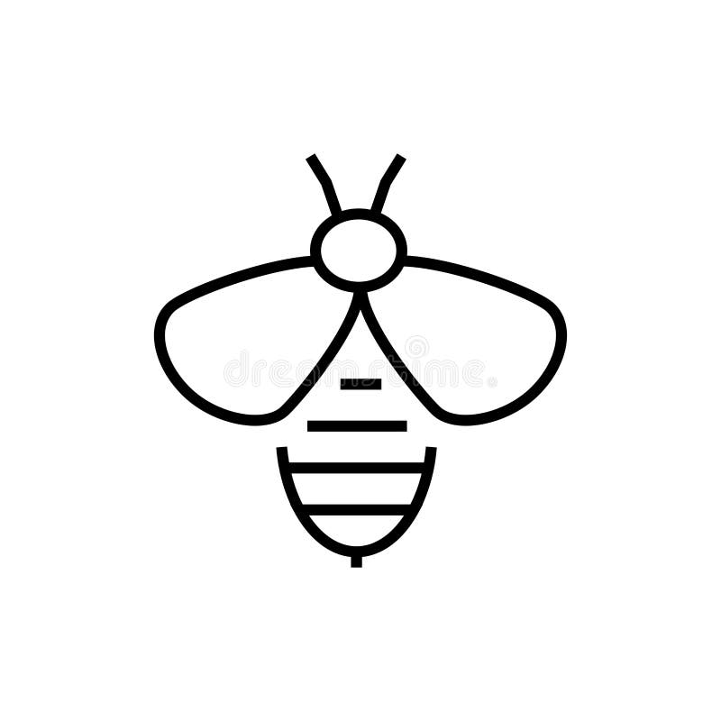 Apitherapy Icon. Bee Sting Vector Illustration Stock Vector ...