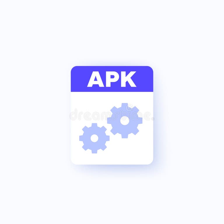 Apk File Icon for Apps and Web, Vector Stock Vector - Illustration of ...