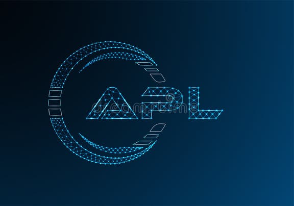 APL Low Poly Letter Logo Vector Design. Stock Illustration ...