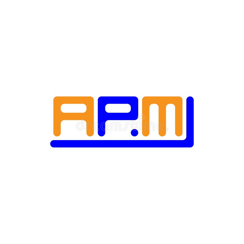 APM Letter Logo Creative Design with Vector Graphic, Stock Vector ...