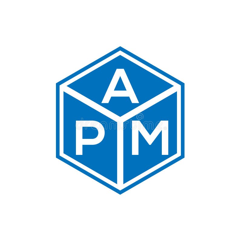 APM Letter Logo Design on Black Background. APM Creative Initials ...