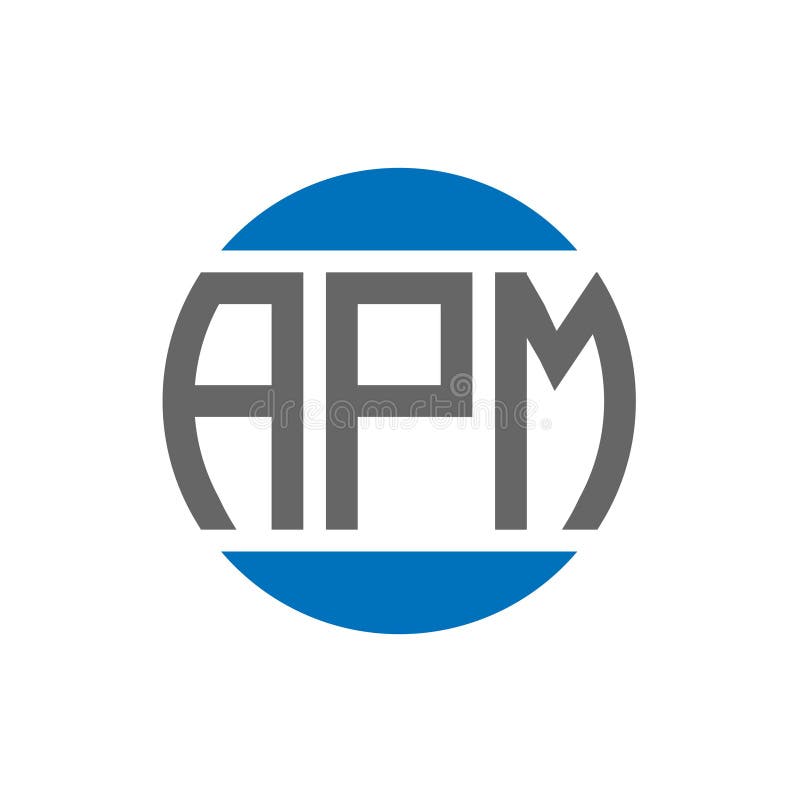 APM Letter Logo Design on White Background. APM Creative Initials ...