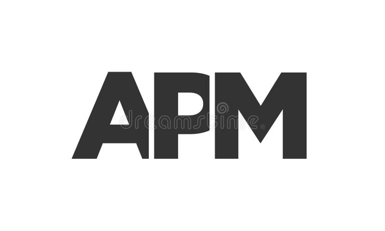 APM Logo Design Template with Strong and Modern Bold Text. Initial ...