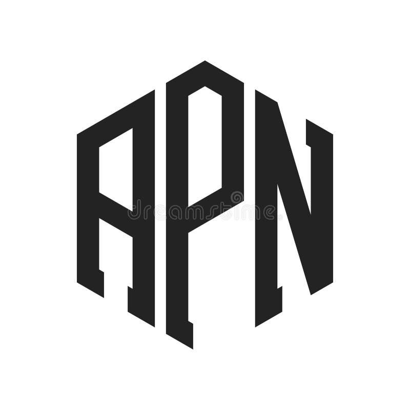 APN Logo Design. Initial Letter APN Monogram Logo Using Hexagon Shape ...