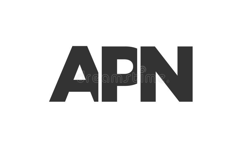 APN Logo Design Template with Strong and Modern Bold Text. Initial ...