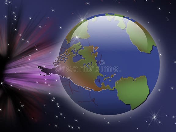 Apocalypse stock illustration. Illustration of rays, destroy - 10204668