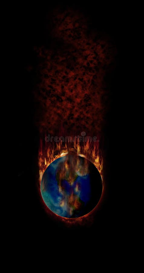 Apocalypse - Sun Explosion stock illustration. Illustration of earth ...