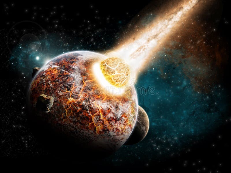 Apocalypse - Earth End Of Time Stock Illustration - Illustration of ...