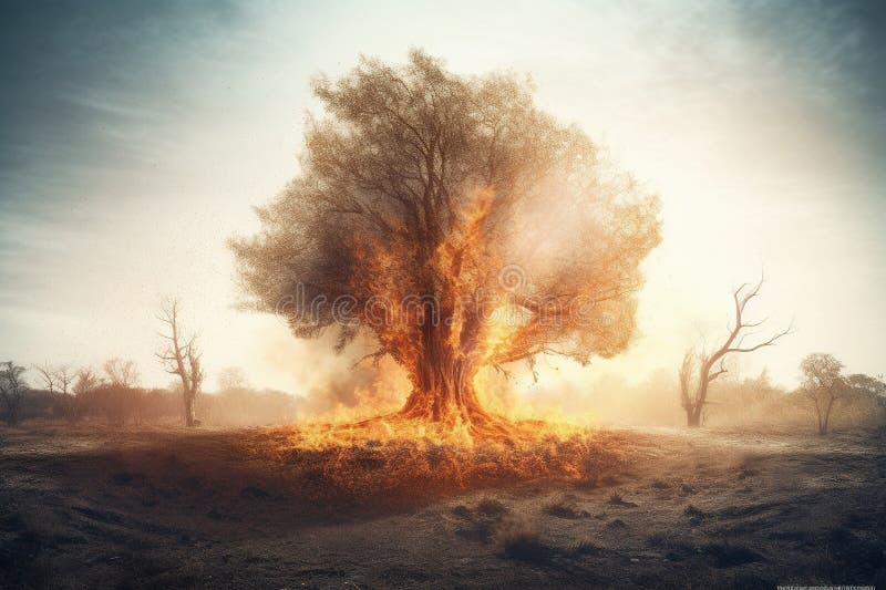 Apocalypse, Fire and Melting of Planet Earth. Global Warming of the ...