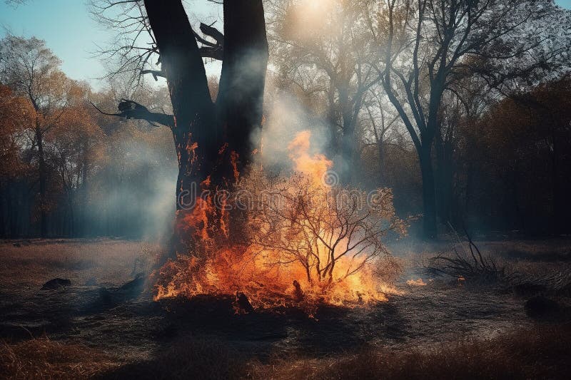 Apocalypse, Fire and Melting of Planet Earth. Global Warming of the ...