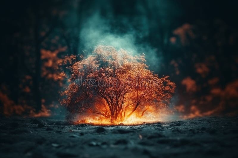 Apocalypse, Fire and Melting of Planet Earth. Global Warming of the ...