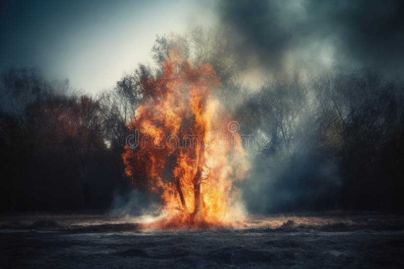 Apocalypse, Fire and Melting of Planet Earth. Global Warming of the ...