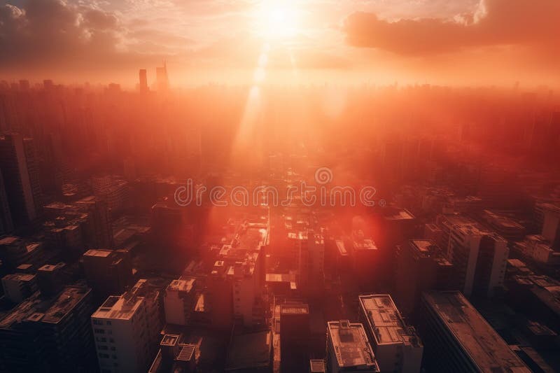 Apocalypse, Fire and Melting of Planet Earth. Global Warming of the ...