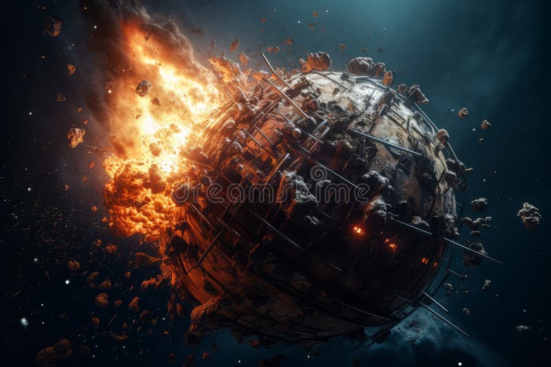 Apocalypse Space Cosmic. Generate Ai Stock Illustration - Illustration ...
