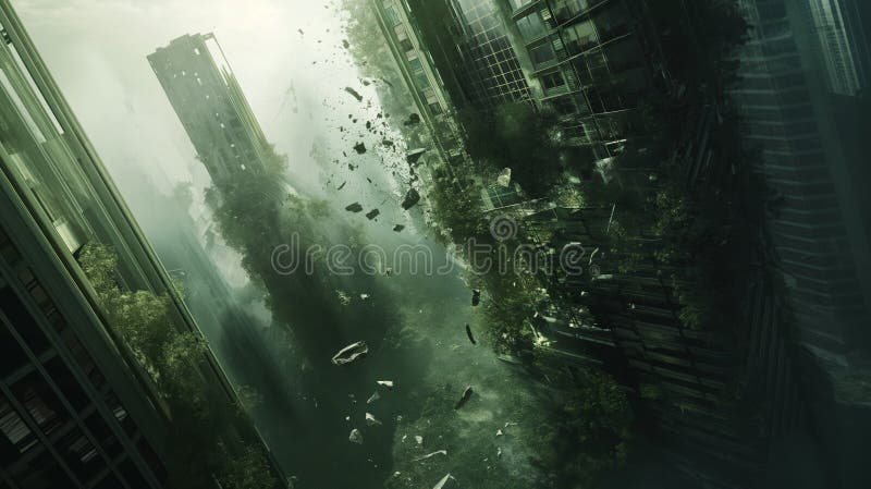 Apocalypse Theme for Wallpaper Stock Image - Image of skyline ...