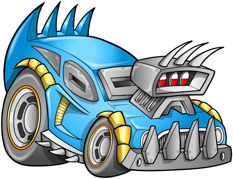 Apocalyptic Car Vehicle Vector Stock Vector - Illustration of ...