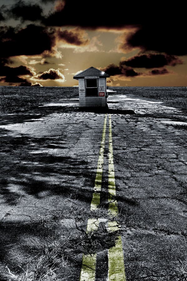 Apocalyptic checkpoint stock image. Image of shadows, surreal - 6587721