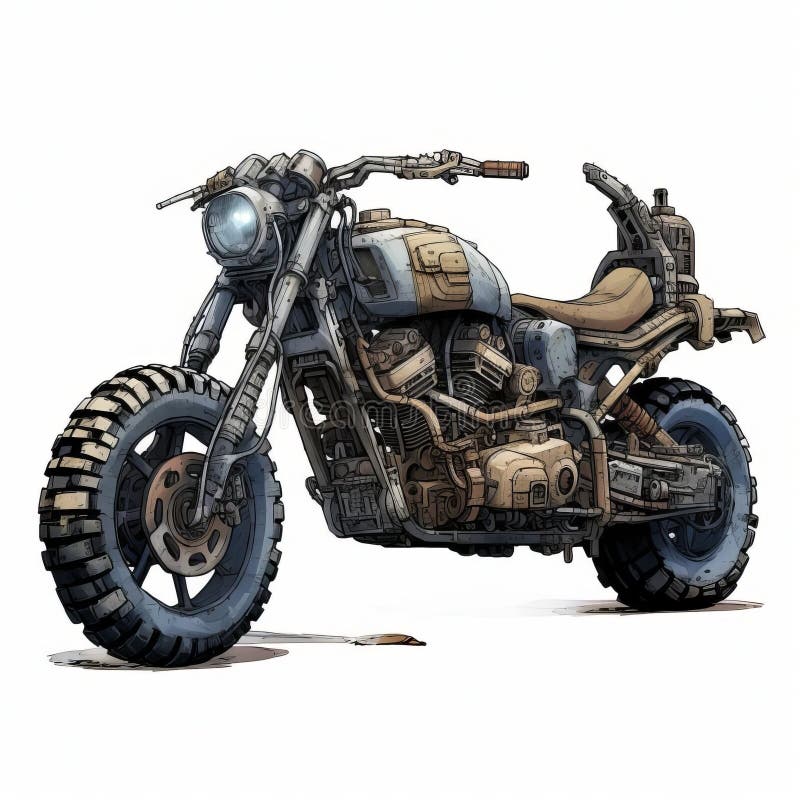 Apocalyptic Motorcycle Stock Illustrations – 196 Apocalyptic Motorcycle ...