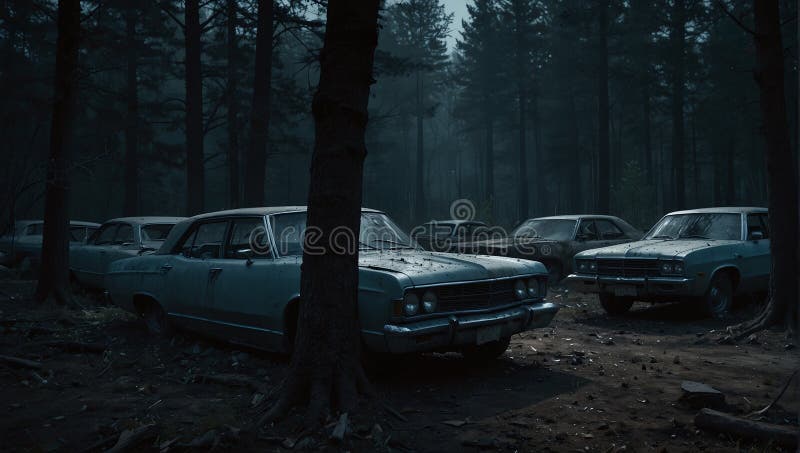 Apocalyptic Automotive Graveyard Stock Illustrations – 12 Apocalyptic ...