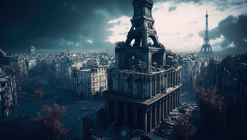 An Apocalyptic Illustration Depicting the Devastating Consequences of a ...