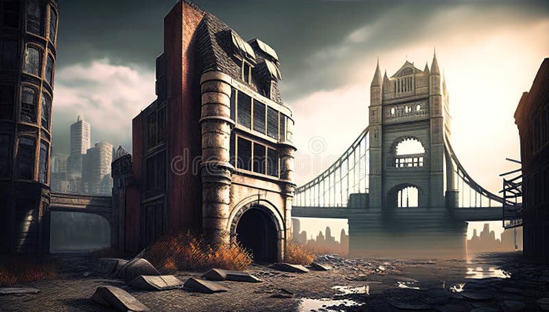 An Apocalyptic Illustration Depicting the Devastating Consequences of a ...