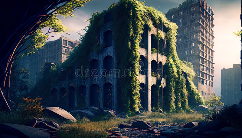 An Apocalyptic Illustration Depicting the Devastating Consequences of a ...