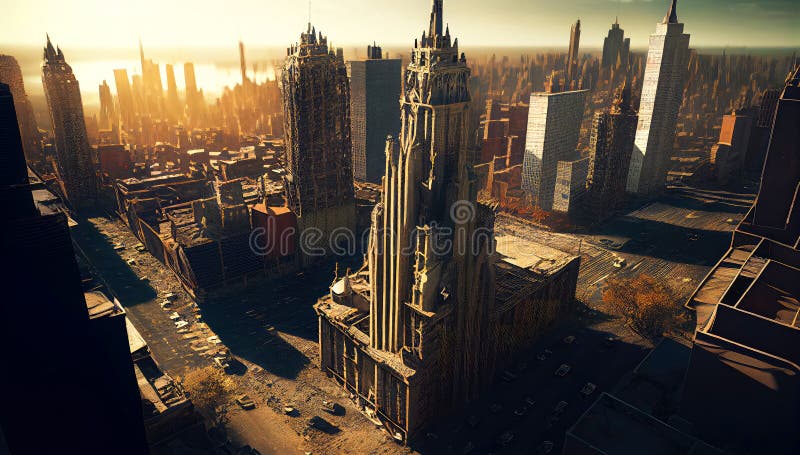 An Apocalyptic Illustration Depicting the Devastating Consequences of a ...