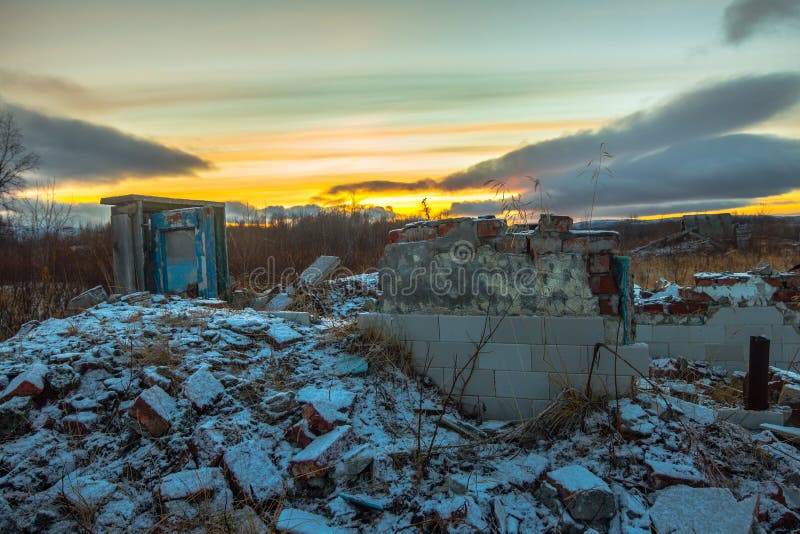 Apocalyptic landscape stock image. Image of aggression - 62242551