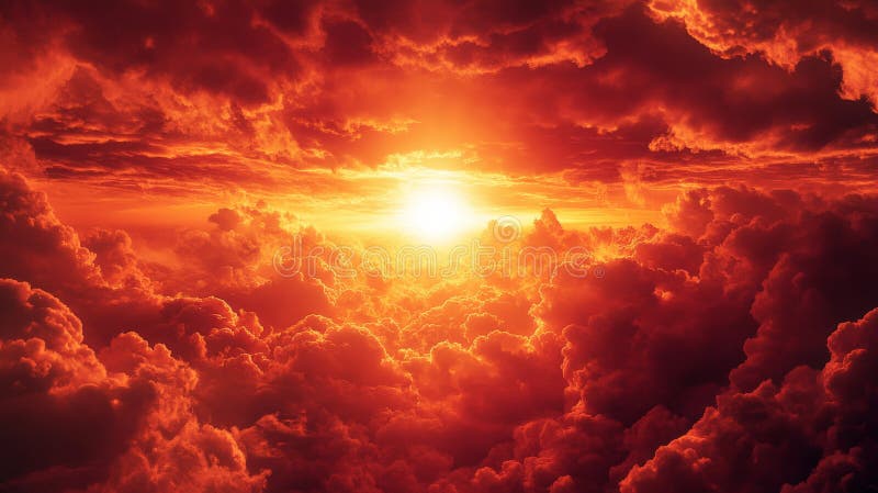 An Apocalyptic Storm Sky, with Its Intense Contrast of Light and Dark ...