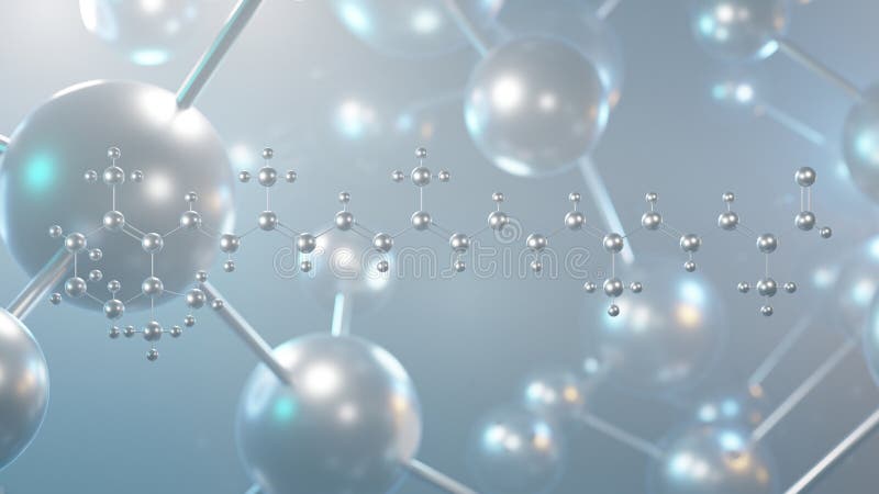 Apocarotenal Molecular Structure, 3d Model Molecule, E160e, Structural ...