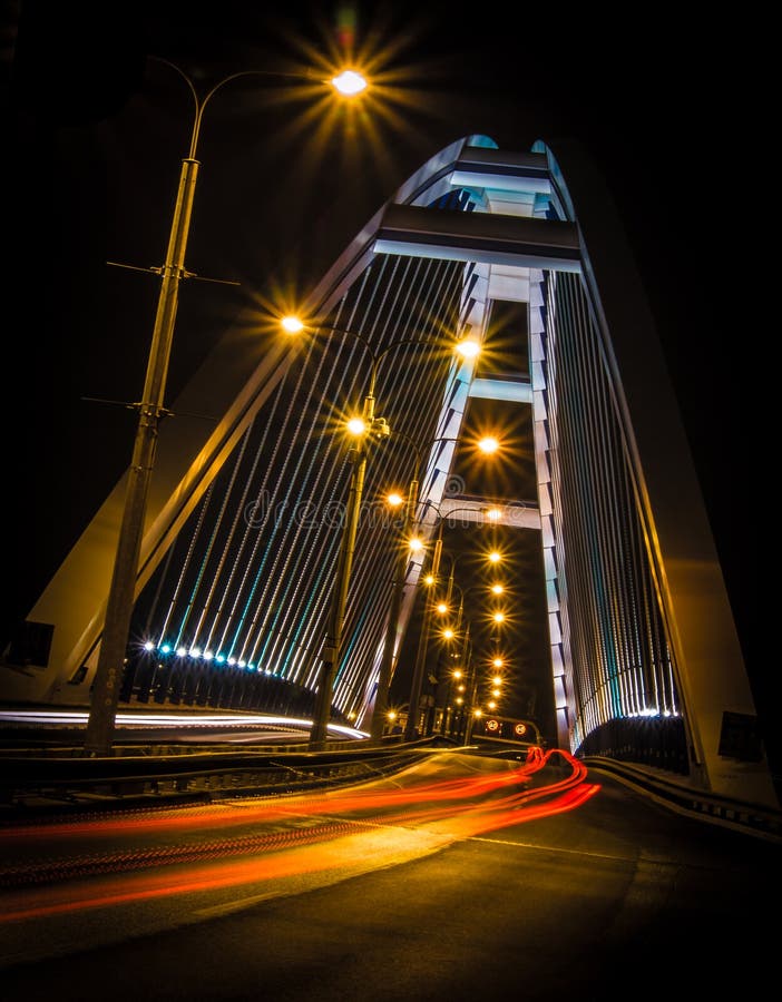 Apollo bridge stock image. Image of lights, blur, movement - 47785239