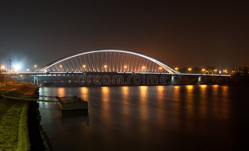 Apollo Bridge In Bratislava Stock Image - Image of river, apollo: 4771225