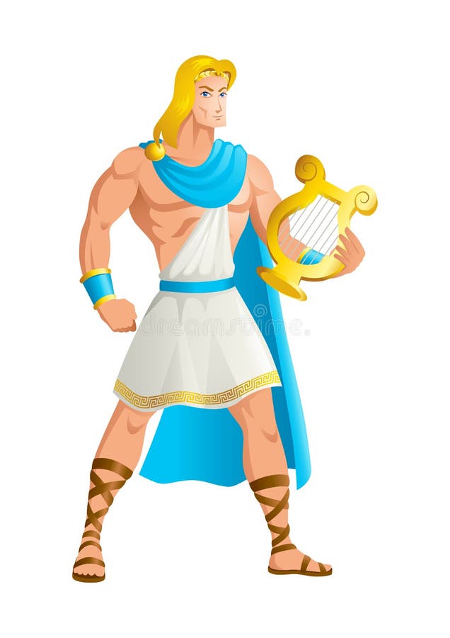 Apollo, Dio Del Greco Antico Di Tiro Con L'arco, Di Musica, Di Poesia E ...