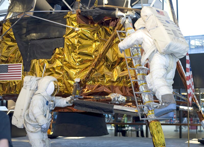 Apollo Lunar Module Astronaut Editorial Stock Image - Image of ...