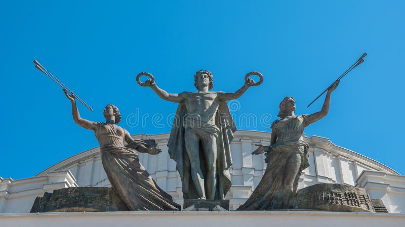 Apollo and the Muses stock image. Image of sculpture - 49046807