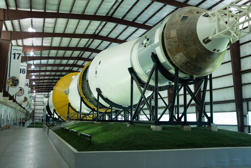 Rakete Apollo V11 Auf Anzeige Bei Kennedy Space Centre Redaktionelles ...