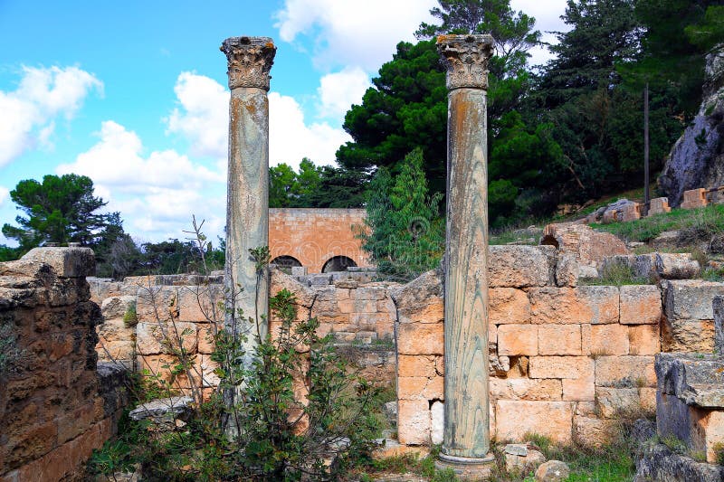 Apollo Sanctuary, Cyrene Eastern Libya Stock Image - Image of ...