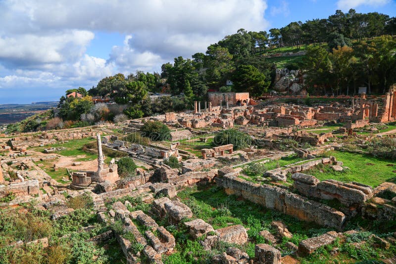 Apollo Sanctuary, Cyrene Eastern Libya Stock Image - Image of monastery ...
