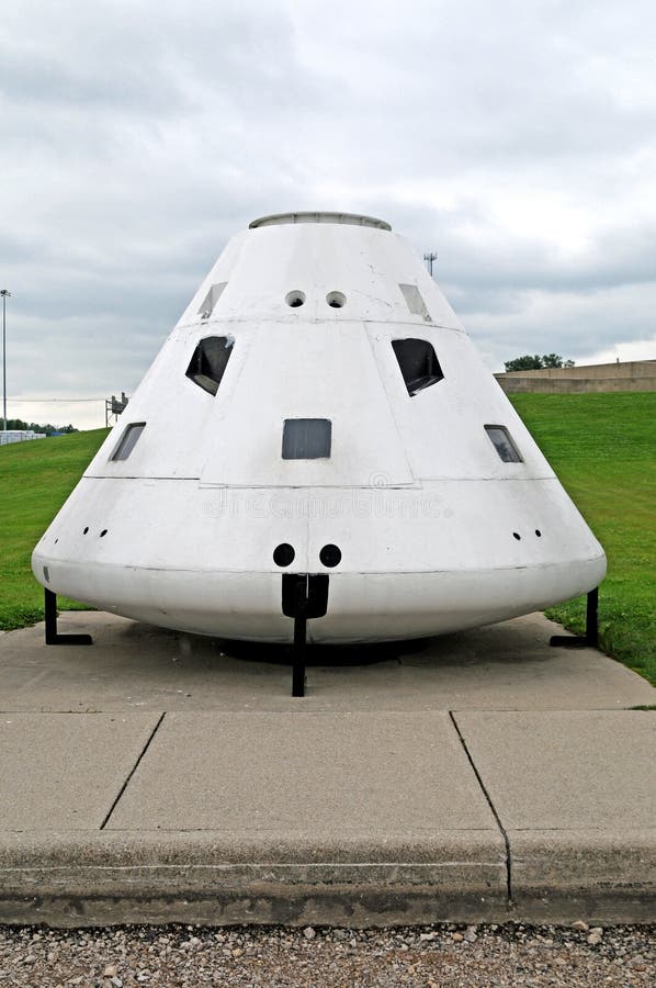 Apollo 13 Space Capsule at Kennedy Space Centre Cape Canaveral Florida ...